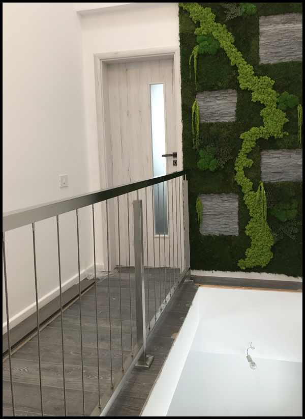 Perdea si balustrada din cabluri de inox